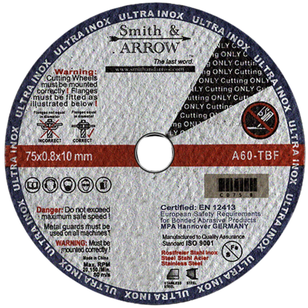 3", 75MM X 0.8MM - METAL CUTTING DISCS — Smith & Arrow