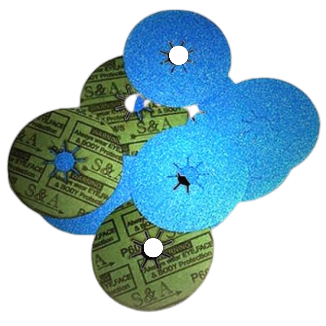 7" 180MM - ZIRCONIA FIBRE SANDING DISCS — Smith & Arrow