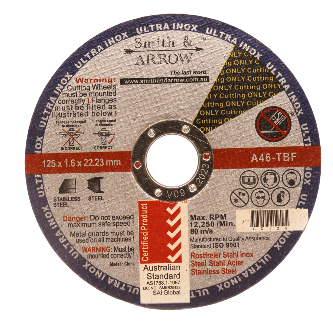 5", 125MM X 1.6MM - METAL CUTTING DISCS — Smith & Arrow